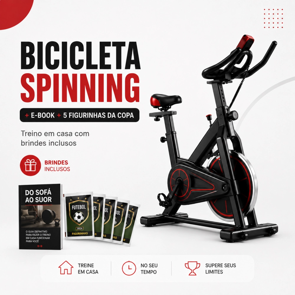 Bicicleta Spinning Ergométrica Ahead para Treino em Casa + E-book e ...